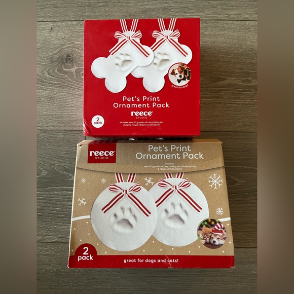 Reece | Dog | Nwt Reece 2 Pack Bundle Pet Paw Ornament Making Set ...